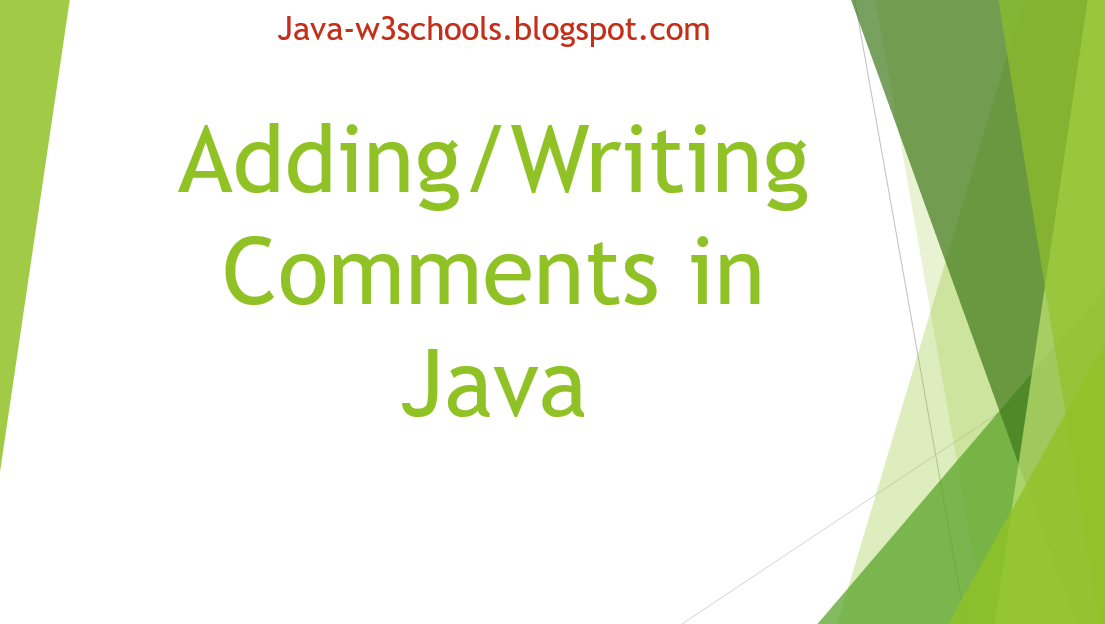 Adding Writing Comments In Java Comment Types With Examples JavaProgramTo